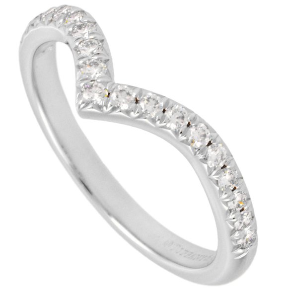 Tiffany & Co. | Jewelry | Tiffany Tiffanyco Soleste V Ring Diamond Pt95 ...